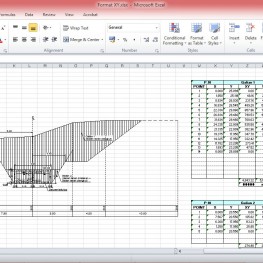 Format Hitungan XY file Excel dan CAD - TokoFile